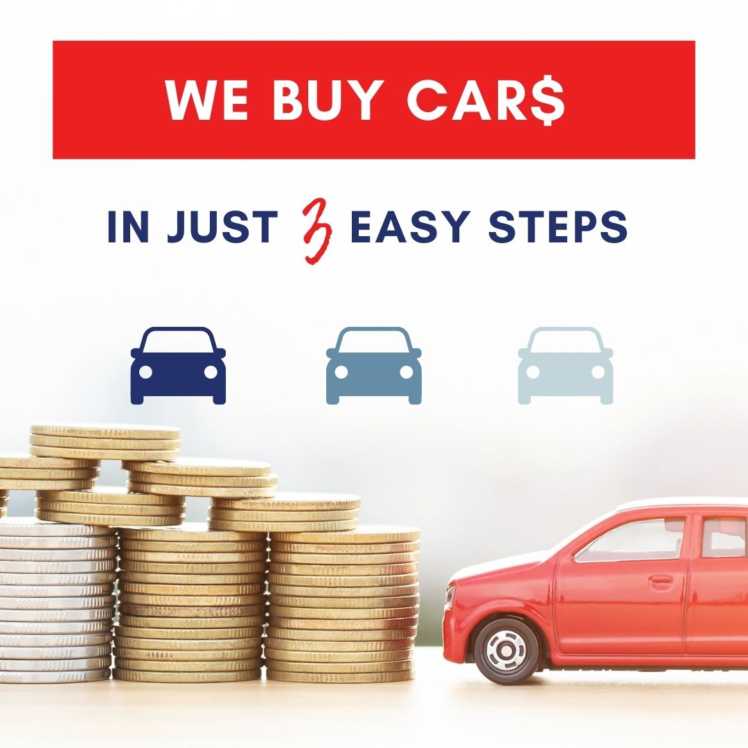 We Buy Cars in just 3 easy steps